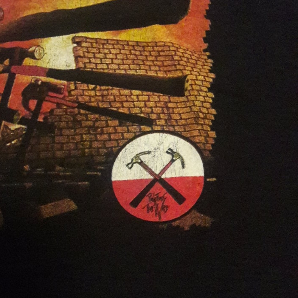 Roger Waters Pink Floyd The Wall Tour Band Shirt Vint… - Gem